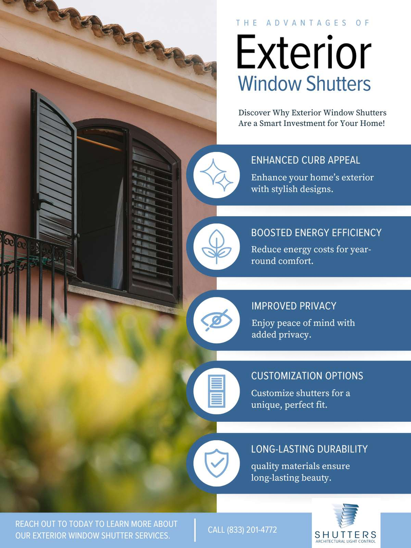 The Benefits of Exterior Window Shutters - Learn More - Shutters and ...